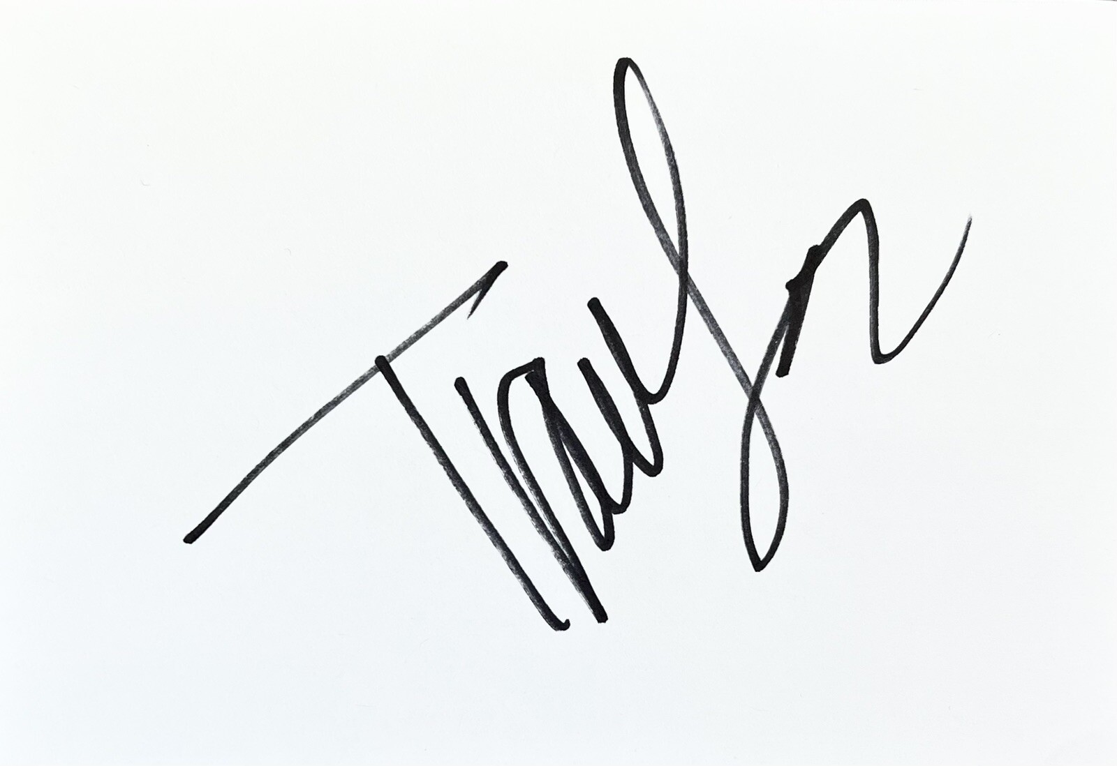 Traci Lords Signed In Person 4x6 Index Card In Top Loader - Authentic ...