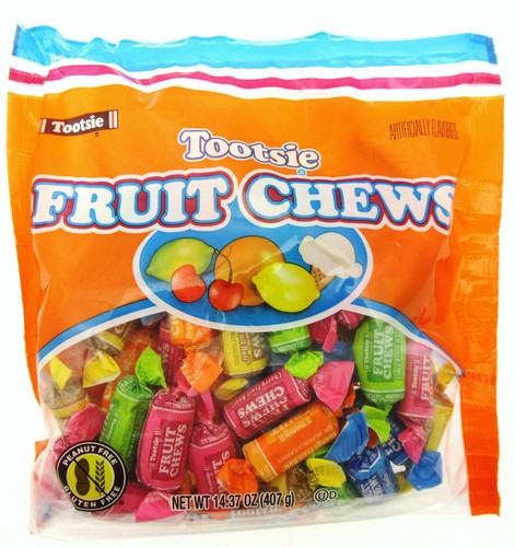 Tootsie Roll Fruit Chews Assorted Fruit Rolls Candy Candies ~ 14.37oz ...