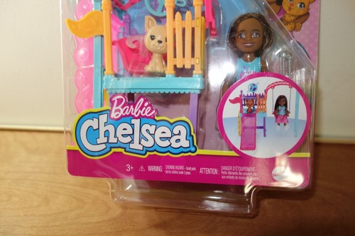 Barbie Club Chelsea Doll and Swing Set Playset With Teddy Bear Figure ...