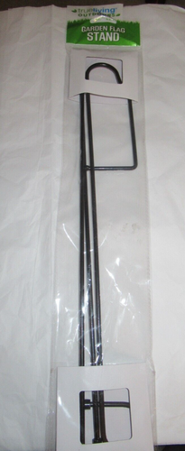 True Living Outdoor Garden 35" Tall Mini Flag Stand Pole Spring Summer ...