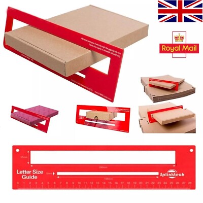 Red Royal Mail PIP PPI Postal Template Letter Size Charge Guide Postage ...