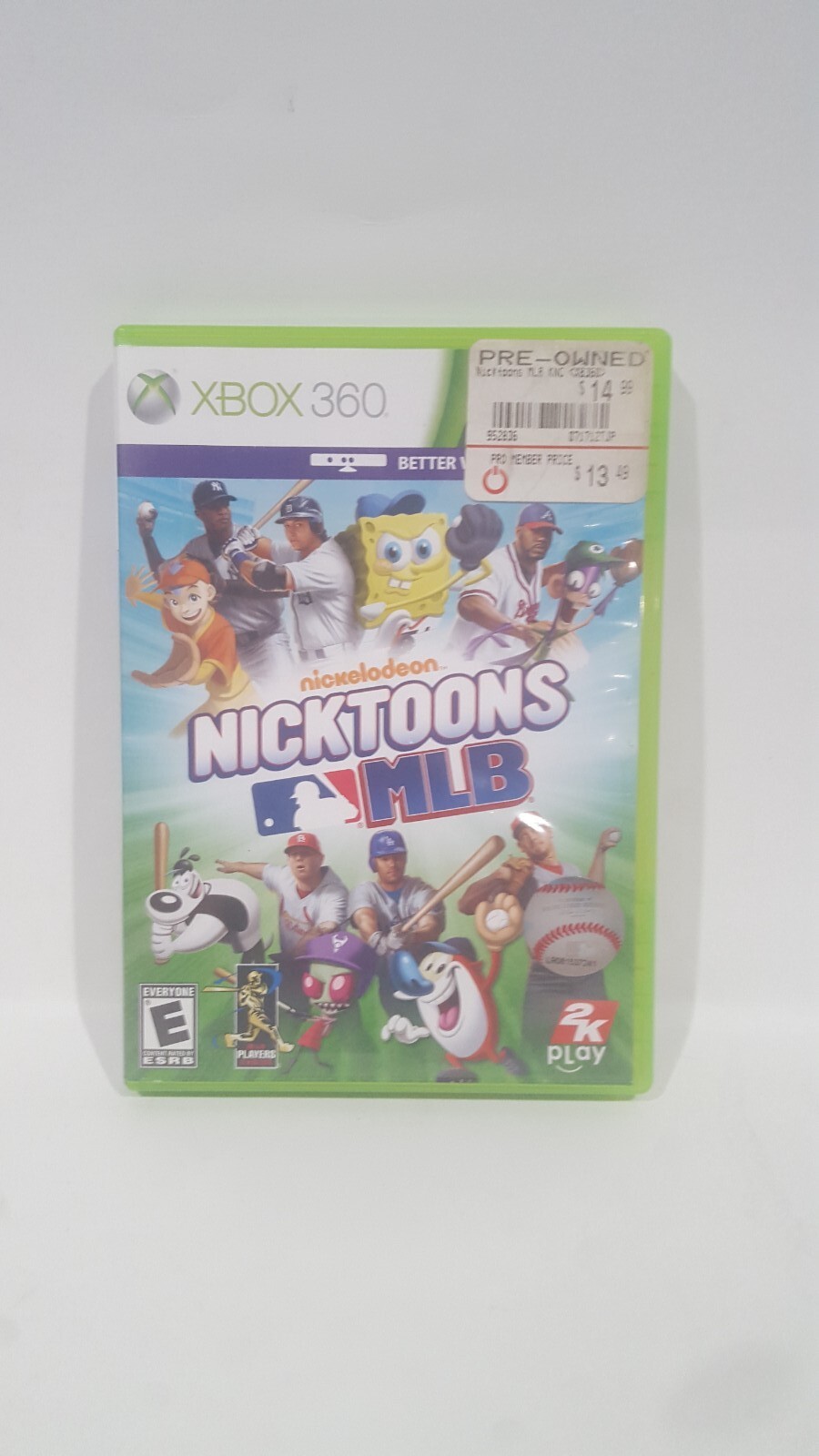 Nicktoons MLB Video Game (Microsoft Xbox 360, 2011) Complete, Good ...