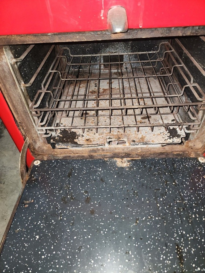 Antique 1950's Red Chambers Gas Stove C | eBay