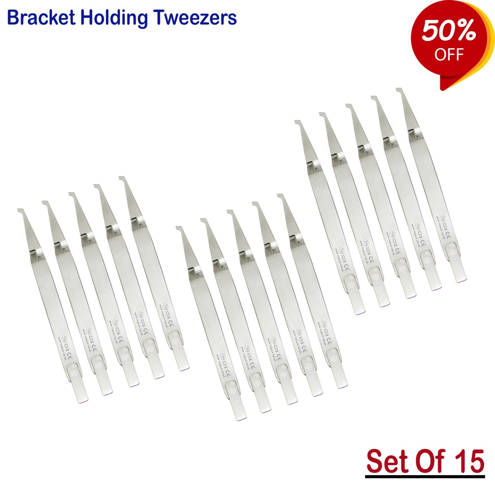 Set Of 15 Dental Orthodontic Instruments Laboratory Bracket holding ...