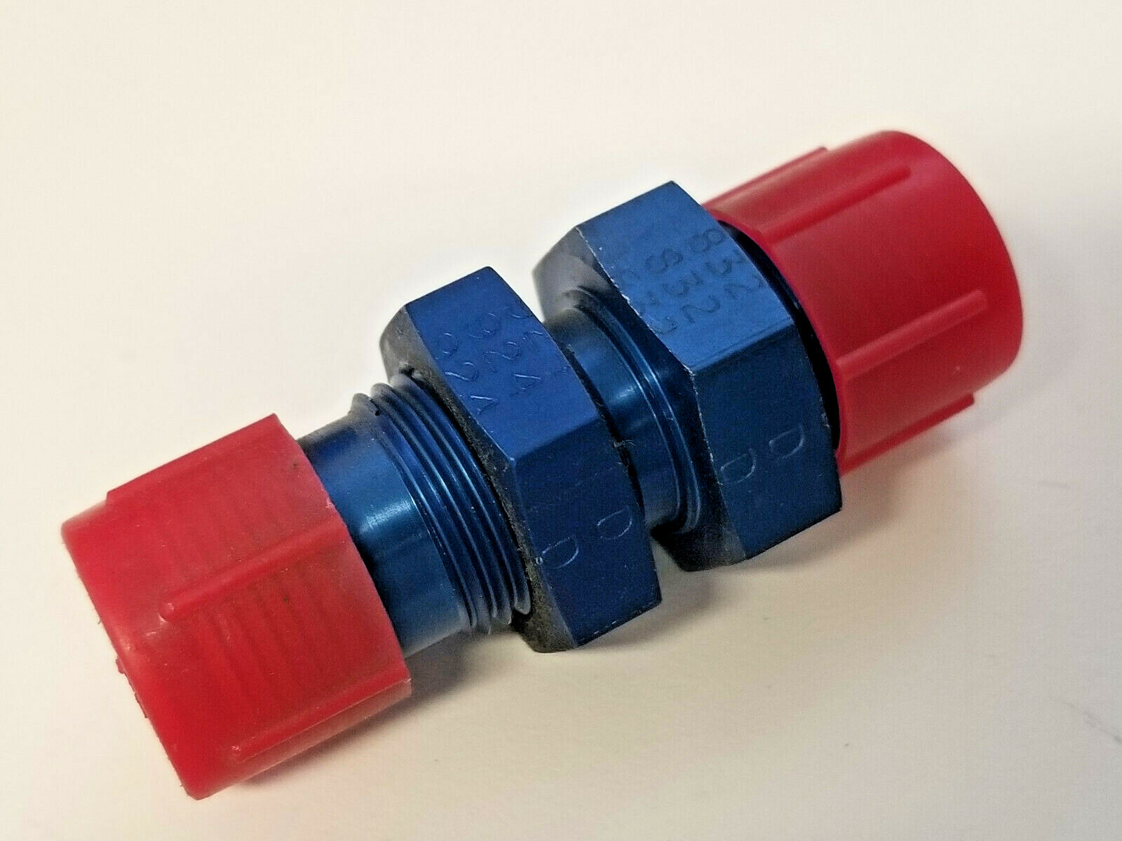 New AN Blue Aluminum 1/2" SAE 37° Flared Bulkhead Male Union, AN832-8D ...