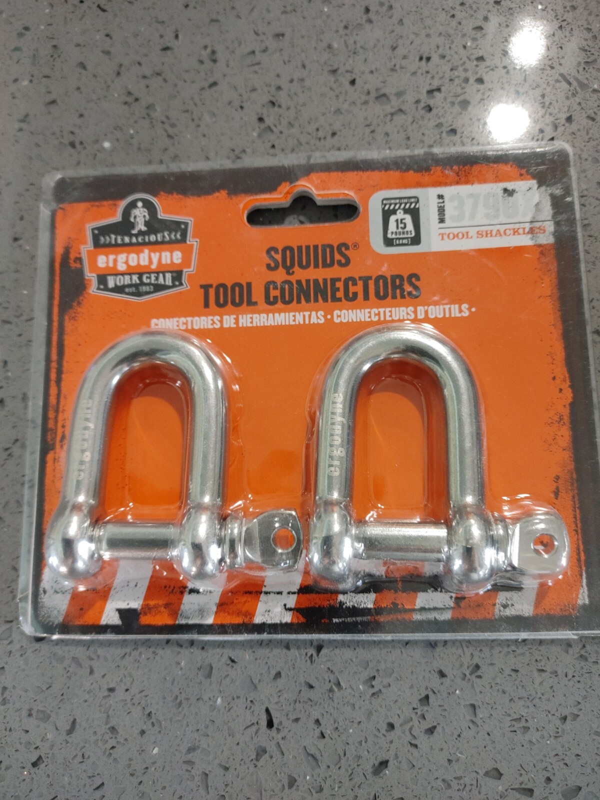 Ergodyne Squids Tool Connectors Shackles 15 lbs 3790L Large (1 Pack of ...