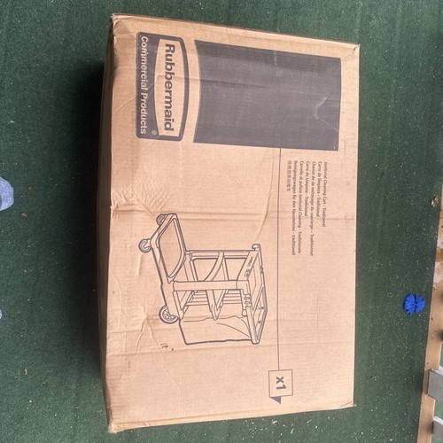 Rubbermaid Commercial FG617388BLA Janitor Cleaning Cart W Zip Bag 24 ...