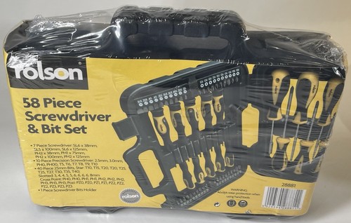 Rolson 58-piece Screwdriver & Bit Set-Precision DIY Hand Tool kit | eBay
