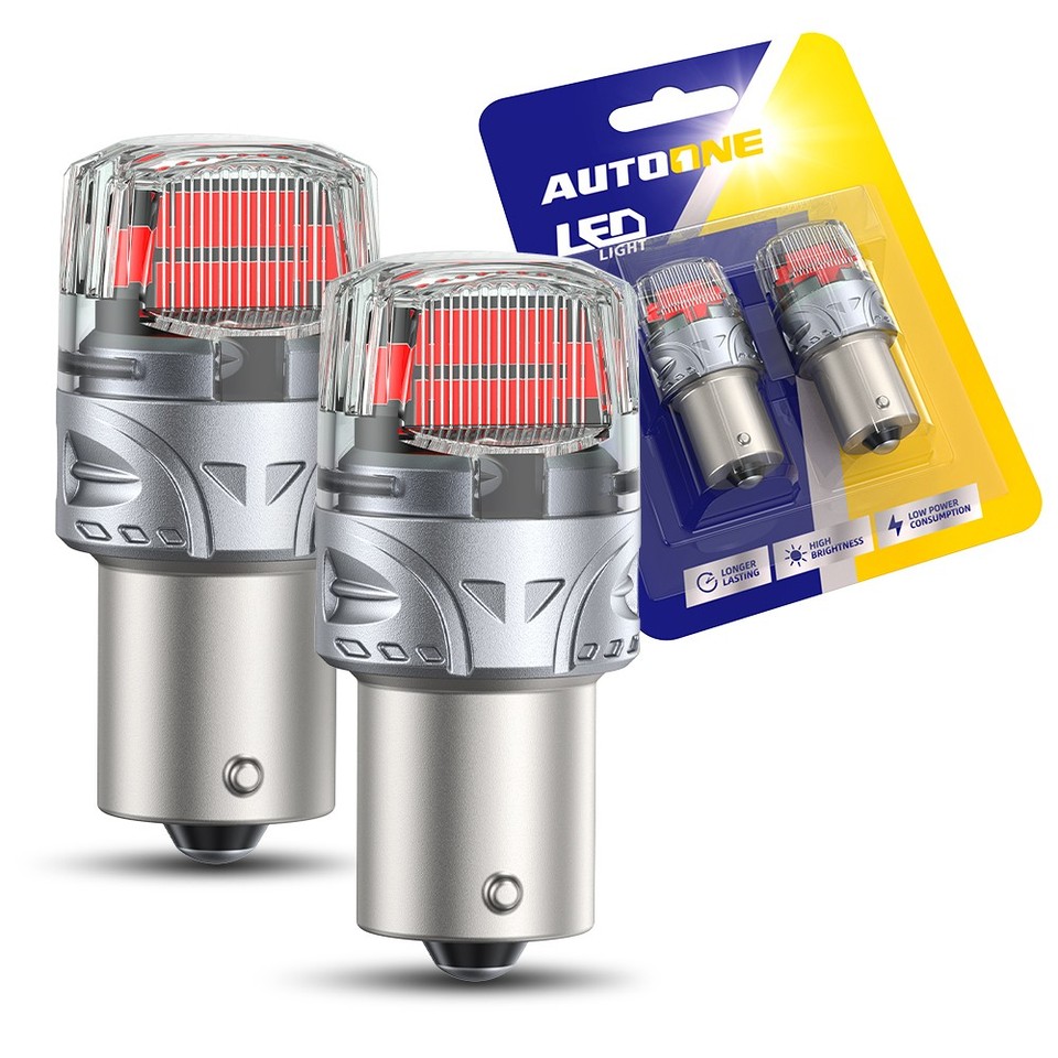 2/4/6X 7506 1156 BA15S LED Brake Stop Tail Light Bulbs Pure Red Ultra ...