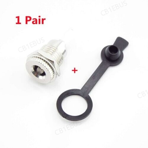 DC Power Supply Jack Plug Socket Female Panel Mount Connector 5.5mm x 2 ...