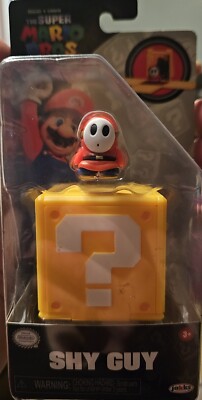 Super Mario Bros Movie- 1.25" Shy Guy Mini Figure With Question Block ...