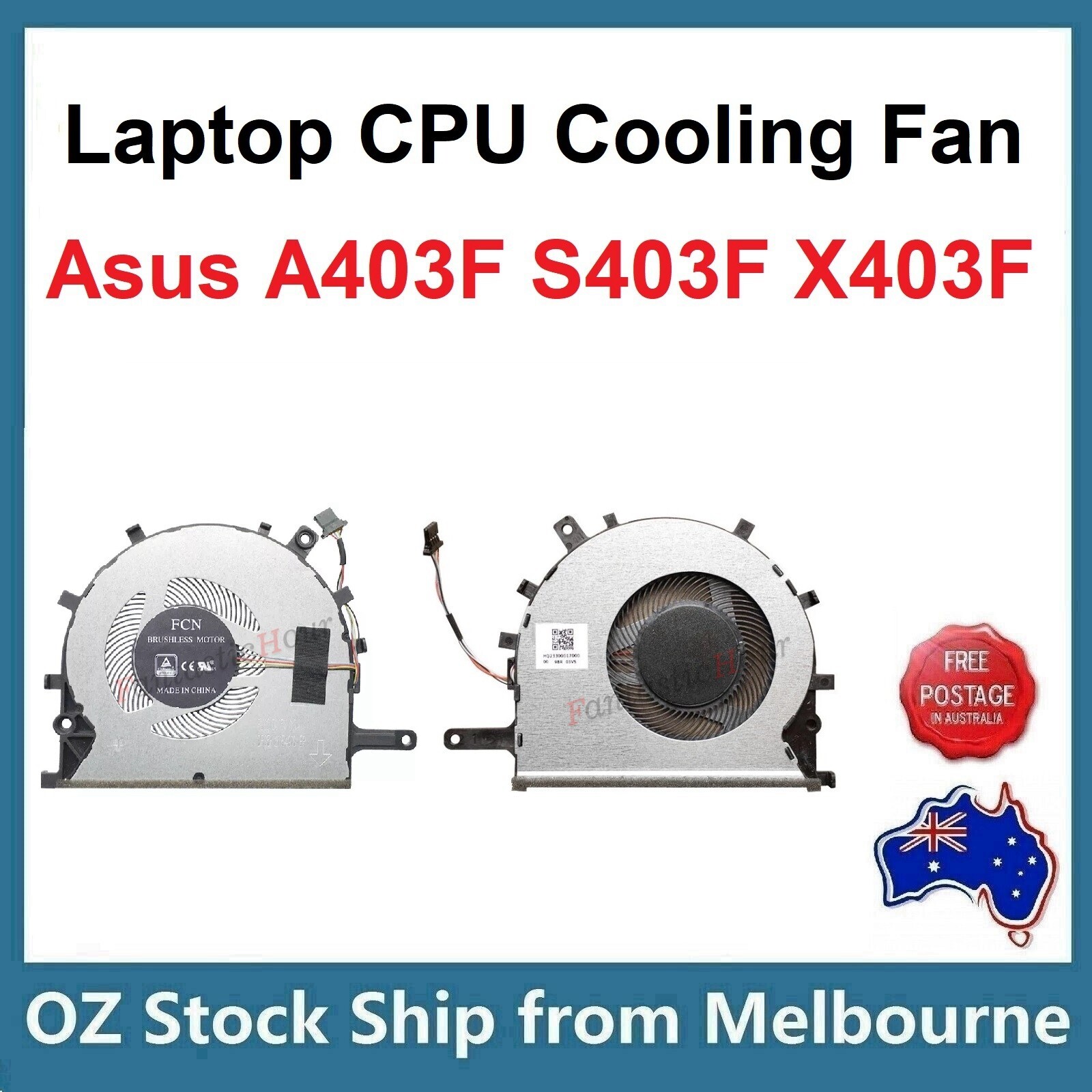 CPU Cooling Fan For Asus VivoBook A403F A403FA S403F S403FA K403F ...