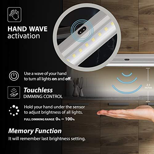Hand Wave Activated Under Cabinet Led Lighting Kit Dimmable 12pack 12 ...