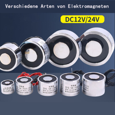 Elektromagnet DC 12V 24V Zugmagnet Magnet Hubmagnet Hubmagnet Relais 3 ...