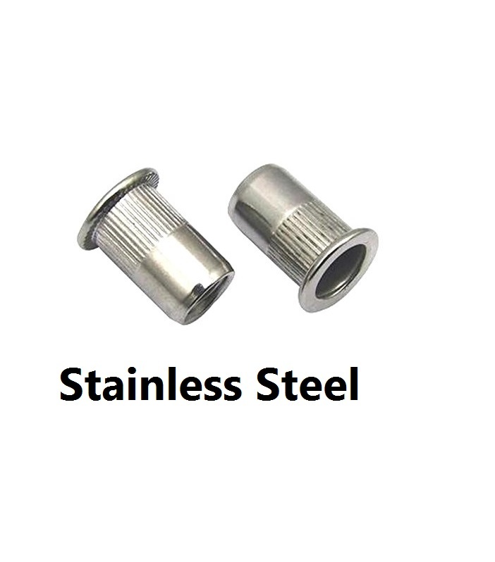 Qty 20 M6 Large Flange Nutserts 304 A2 Stainless Rivet Nut Rivnut ...