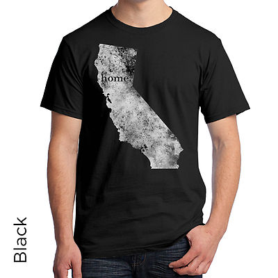 Northern California Home Grown T-Shirt State Very Cool Map NorCal Men ...