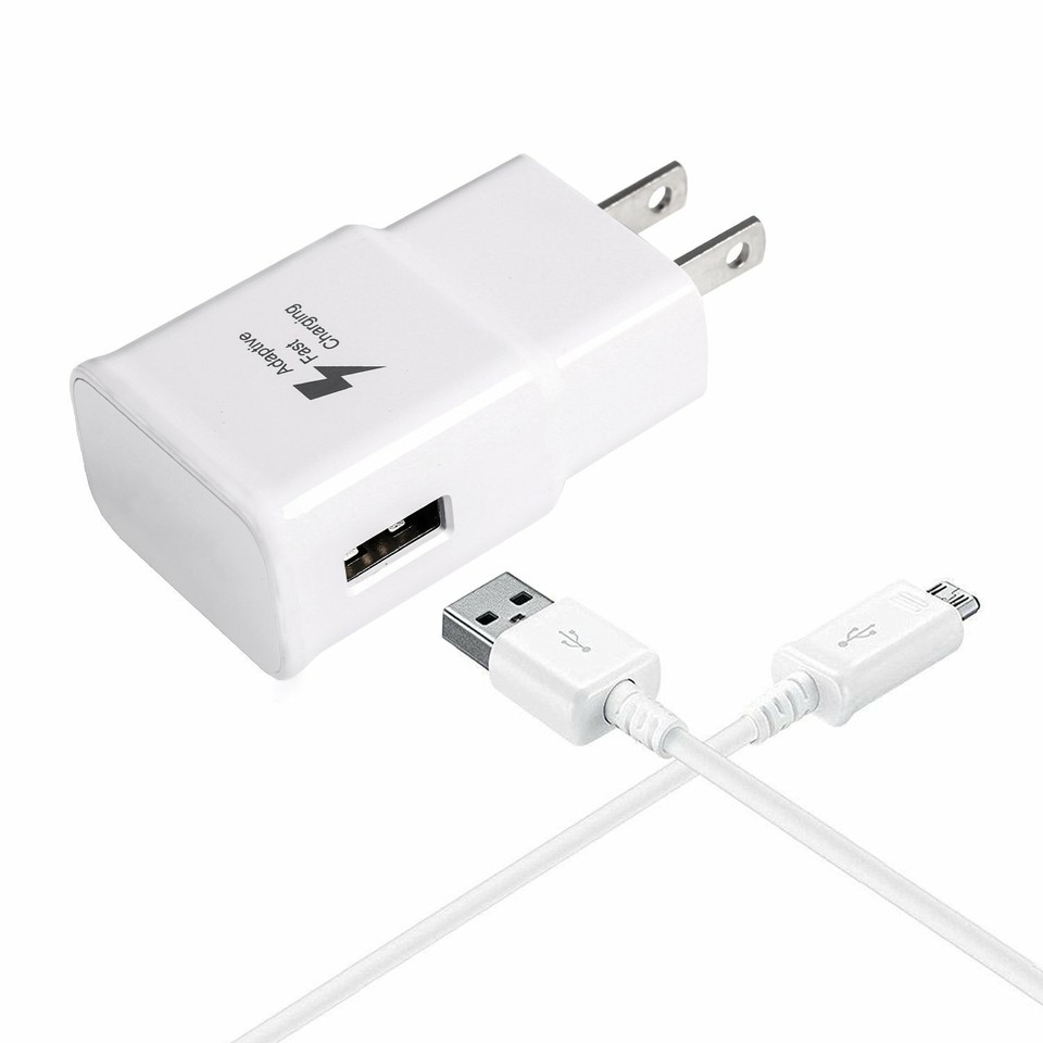 FAST ADAPTIVE WALL CAR ADAPTER MICRO FOR SAMSUNG GALAXY J2 CORE/PURE ...