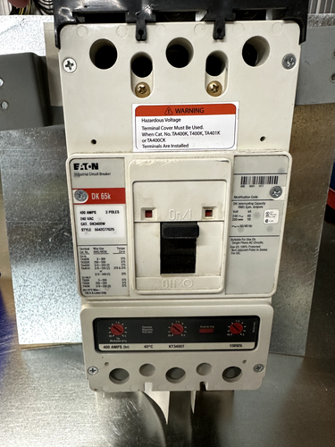 EATON DK3400W 3 POLE 400Amp 65KA CIRCUIT BREAKER - NEW | eBay