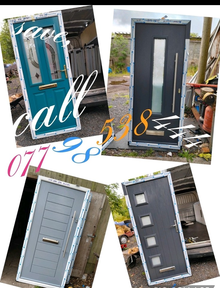 NEW SOLIDOR LONDON FORREST GREEN COMPOSITE DOOR PVC FRAME 950 X 2170 ...