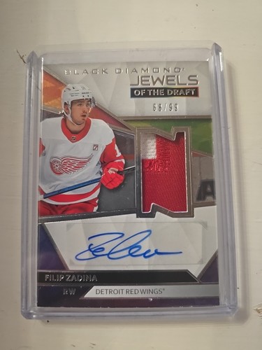 Filip Zadina Black Diamond Jewels Of The Draft Auto Patch 2019-20 RPA ...