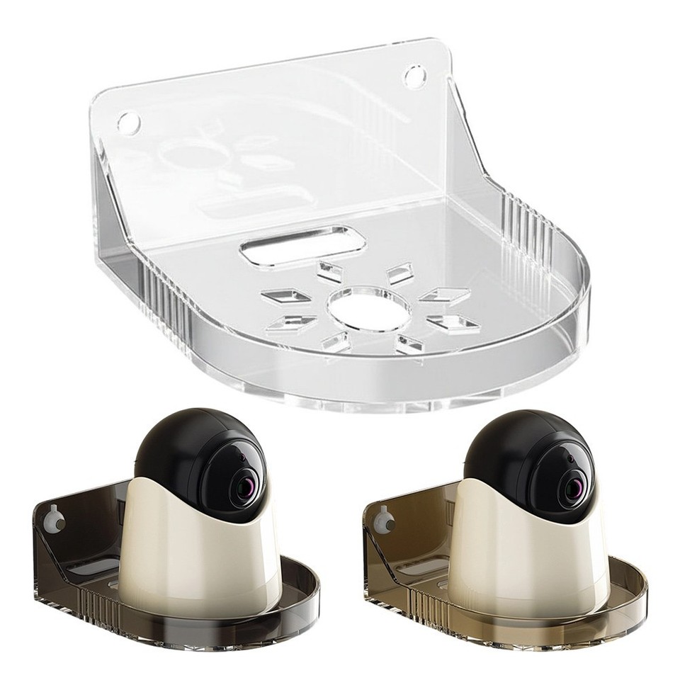 No Drill Camera Mount Floating Shelf for Small Cameras Acrylic Set of ...