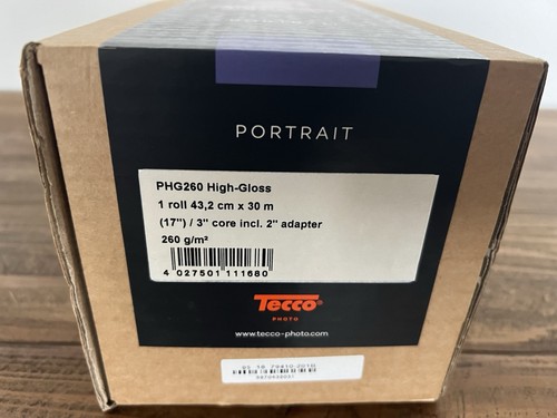 Tecco High-Gloss PHG260 Portrait Photo Paper 1 Rolle 43,2cm x 30m | eBay.de