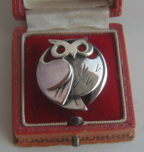 Fine Sterling Silver Signed Ola Gorie Barn Owl Brooch RRP £185.00 | eBay UK