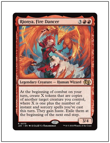 1x Rionya, Fire Dancer - Anime Art, Jumpstart 2025, Magic MTG NM | eBay