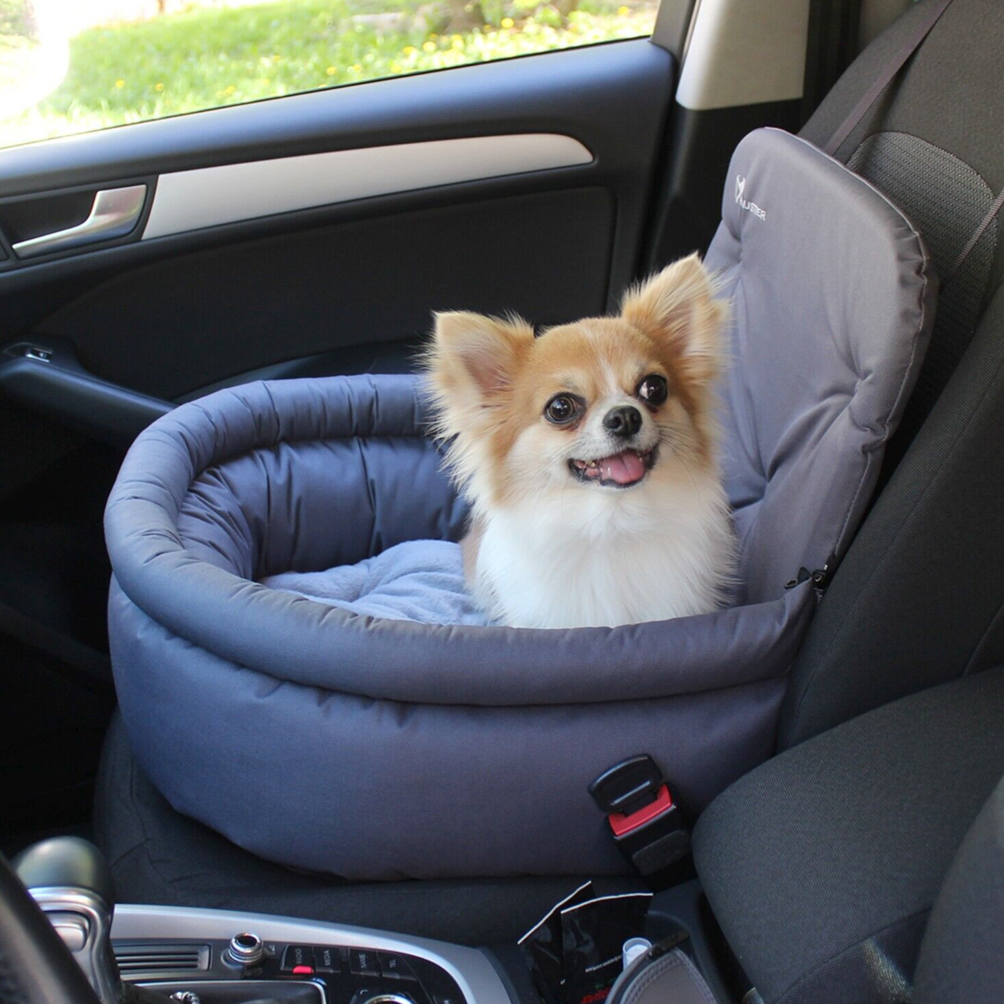 Small Dog Car Seat Puppy Booster Car Bed Waterproof Travel Pet Basket ...