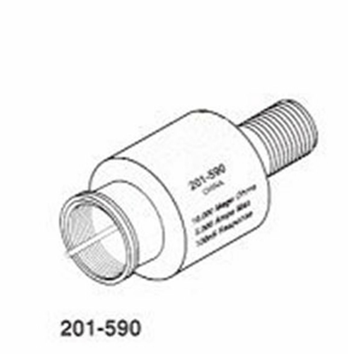 Steren 201-590 Surge Stop Coaxial Surge Protector 2 GHz Coax In-Line ...