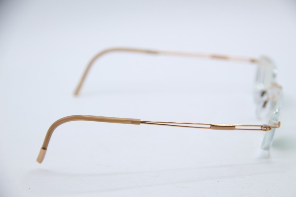 NEW SILHOUETTE 5521 EU 3530 GOLD AUTHENTIC FRAMES EYEGLASSES 53-19 | eBay
