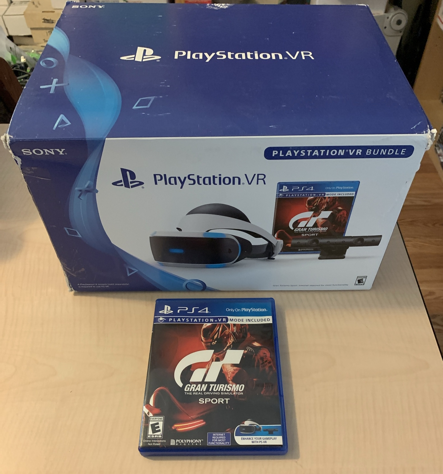 Sony Playstation 4 PS4 Virtual Reality VR Headset Black CUH-ZVR1 +DEMO ...