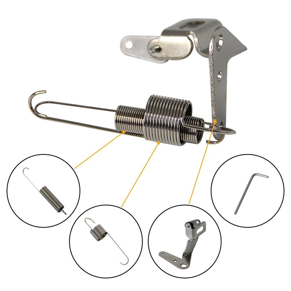 Floor Mount Gas Pedal + 36" Stainless Throttle Cable Bracket Spring Kit ...