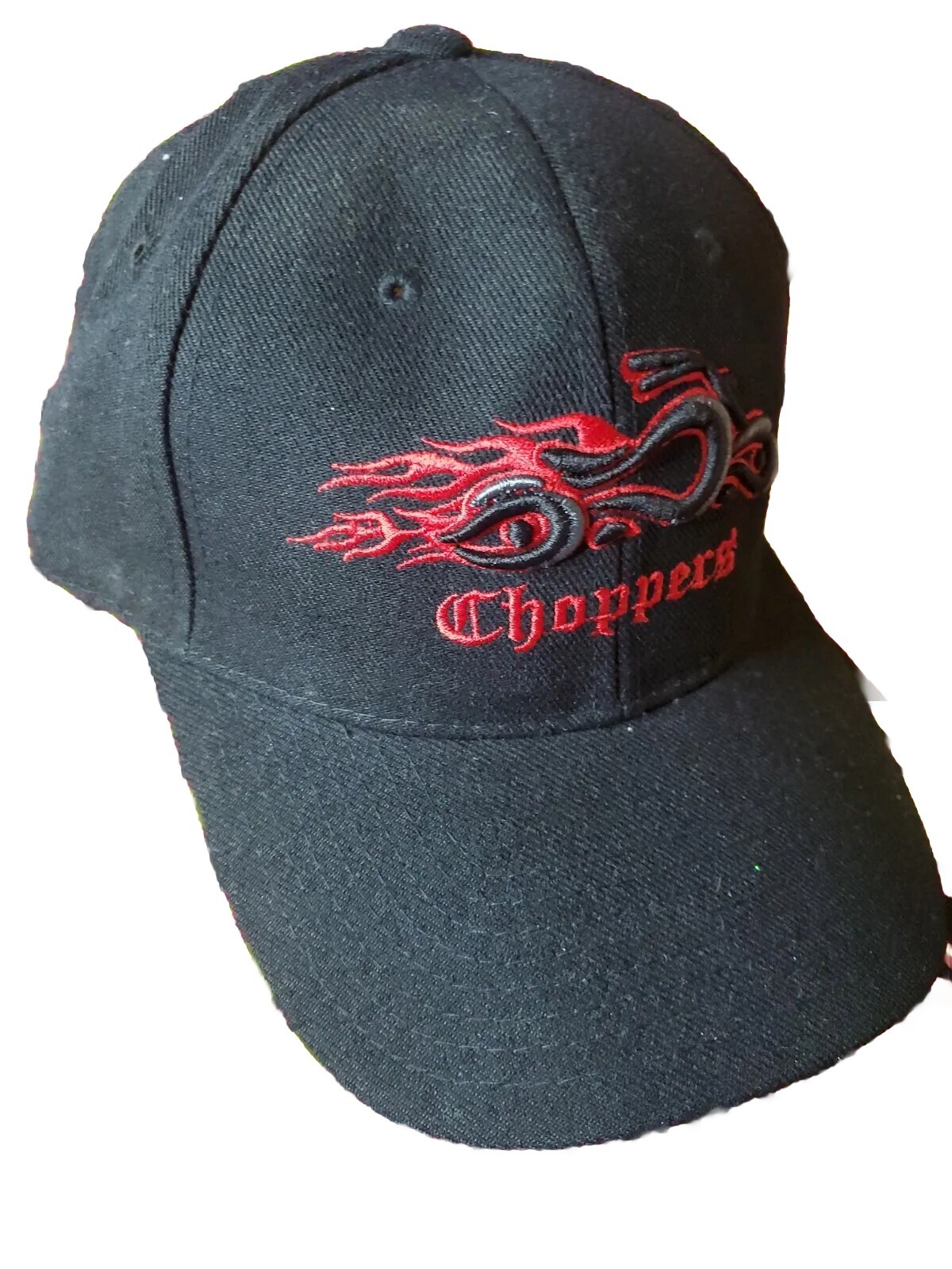 Choppers Motorcycle Flame Baseball Cap Hat One Size Strapback ...