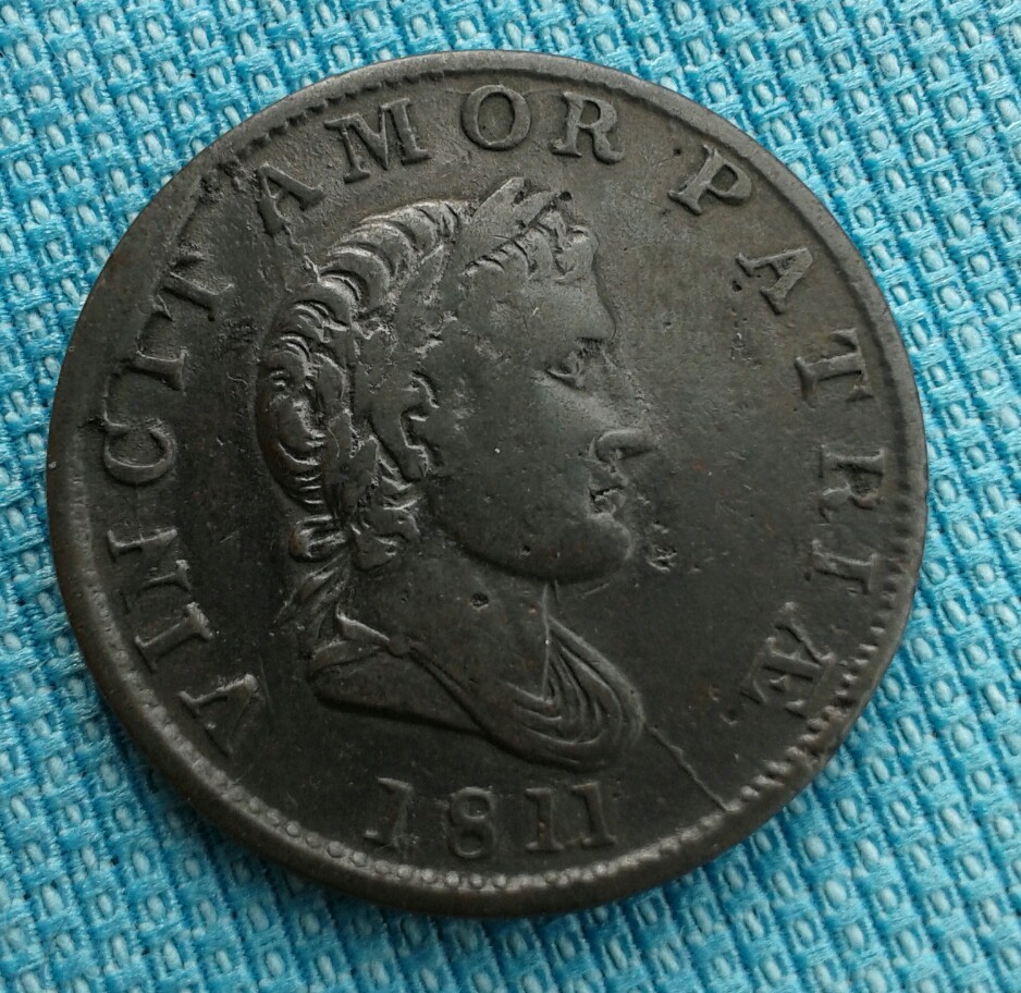 1811 British Copper Company Half Penny Token - Vincit Amor Patriae ...