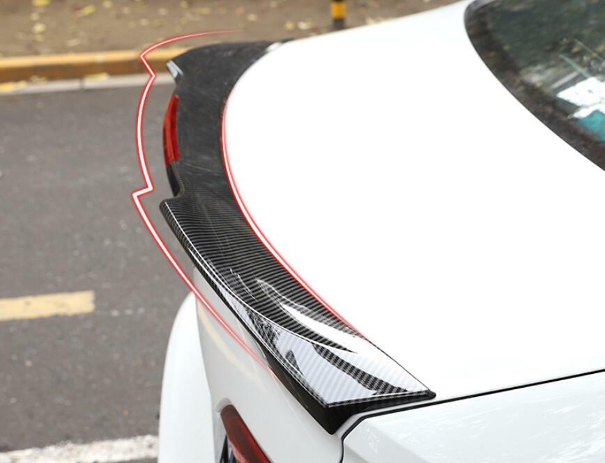 Fit For 2019-2021 Volkswagen Jetta ABS Carbon Fiber Rear Trunk Spoiler ...
