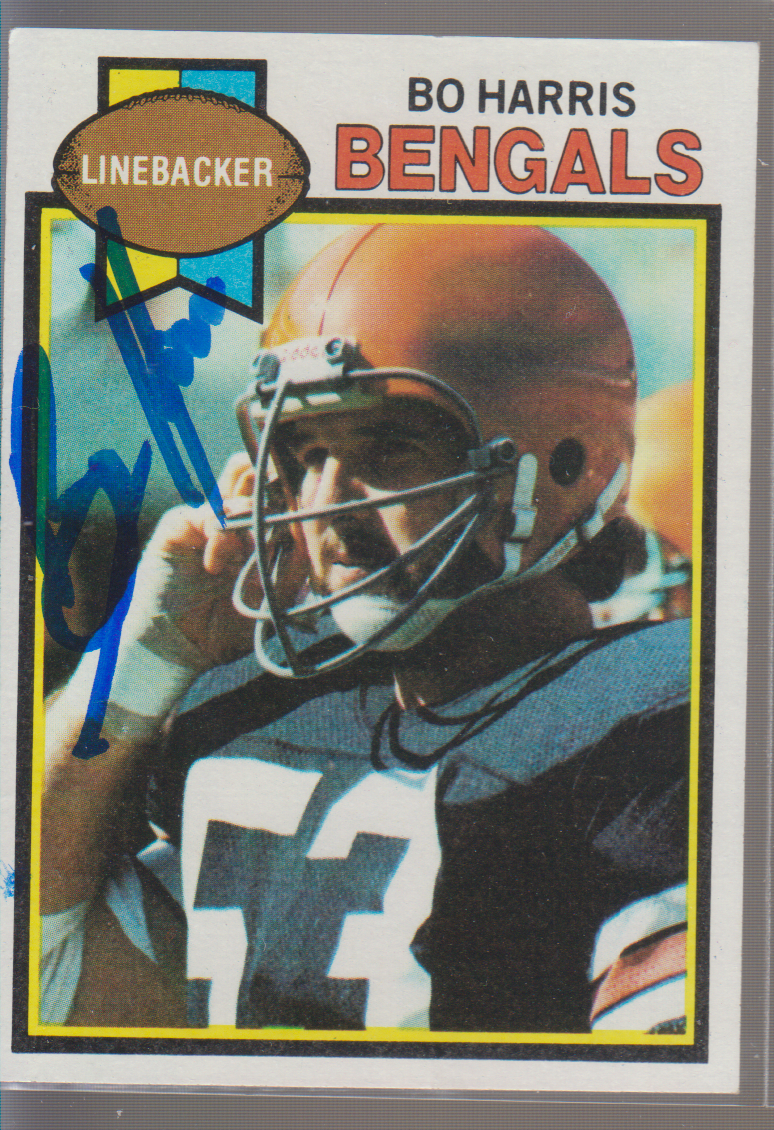 Autographed 1979 Topps Bo Harris - Bengals | eBay