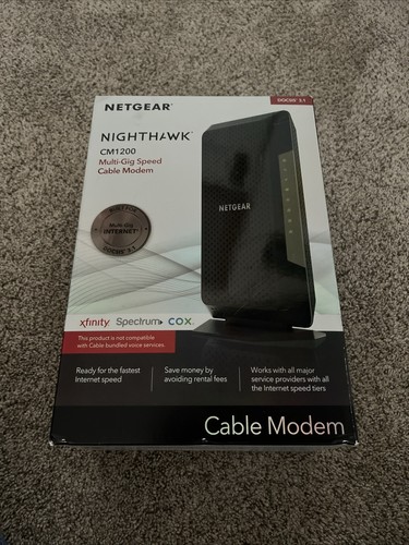 NETGEAR Nighthawk CM1200-100NAS DOCSIS 3.1 Cable Modem for sale online ...