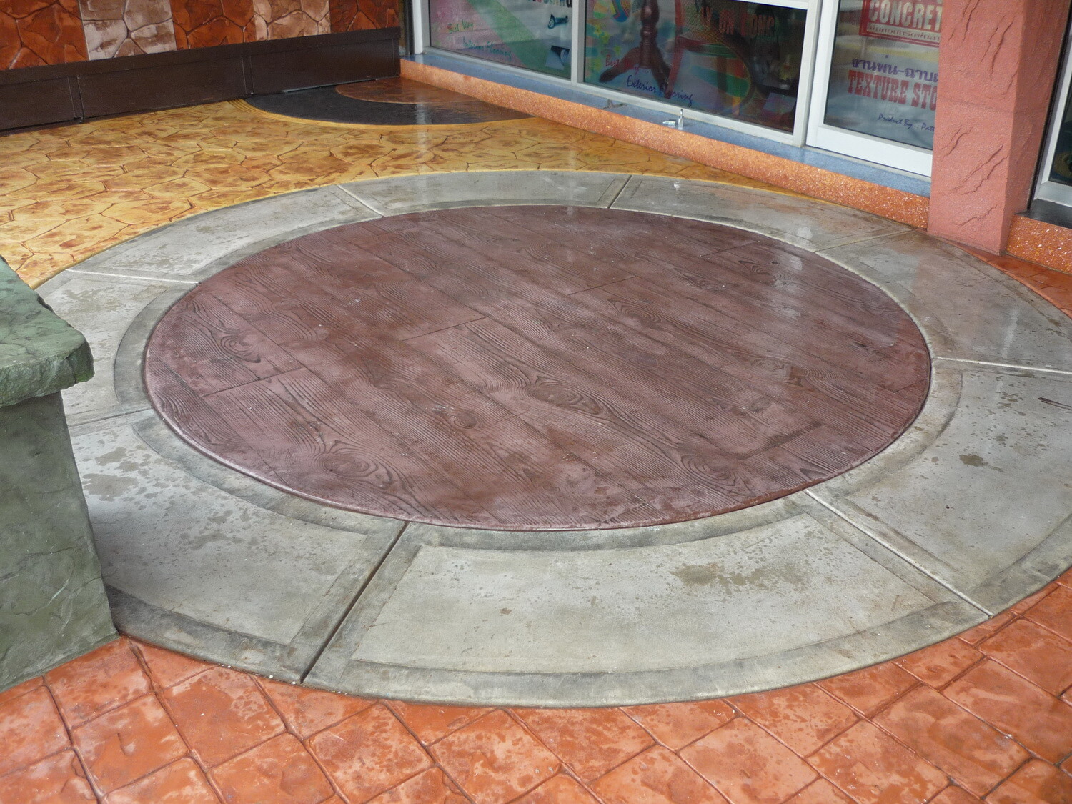 6' Floppy/Flex Wood Plank Woodgrain Decorative Texture Concrete Cement ...