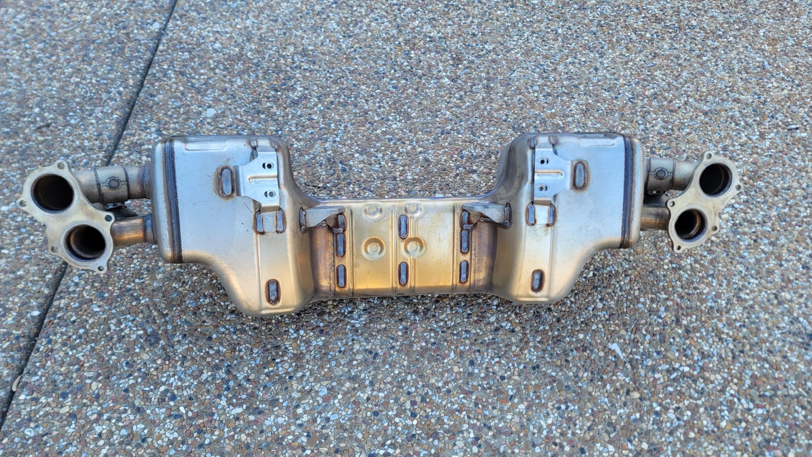 PORSCHE 982 718 BOXSTER SPYDER OEM GENUINE ORIGINAL REAR MUFFLER ...