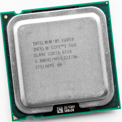 Intel Core 2 Duo E6850 SLA9U LGA775 3GHz Dual Core Processor 1333FSB ...