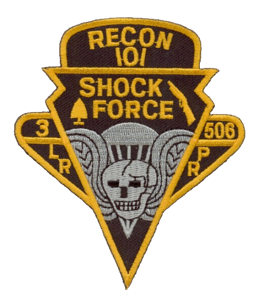 US Army 101st Airborne 3./506 LRRP RECON Shock Force Uniform patch ...