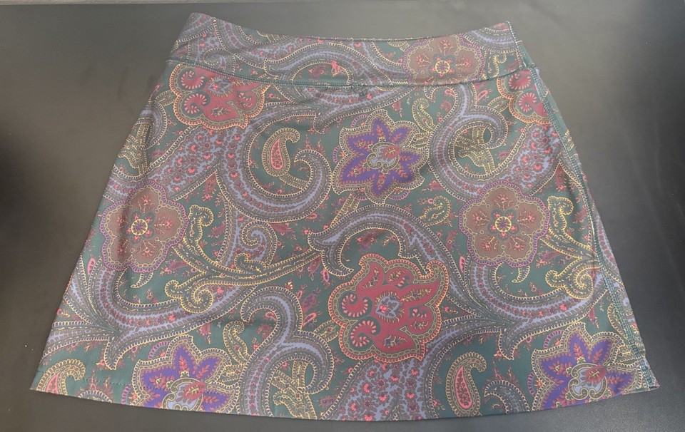 Polo Ralph Lauren Girls Skort XL 16 Paisley Print Athleisure Golf ...