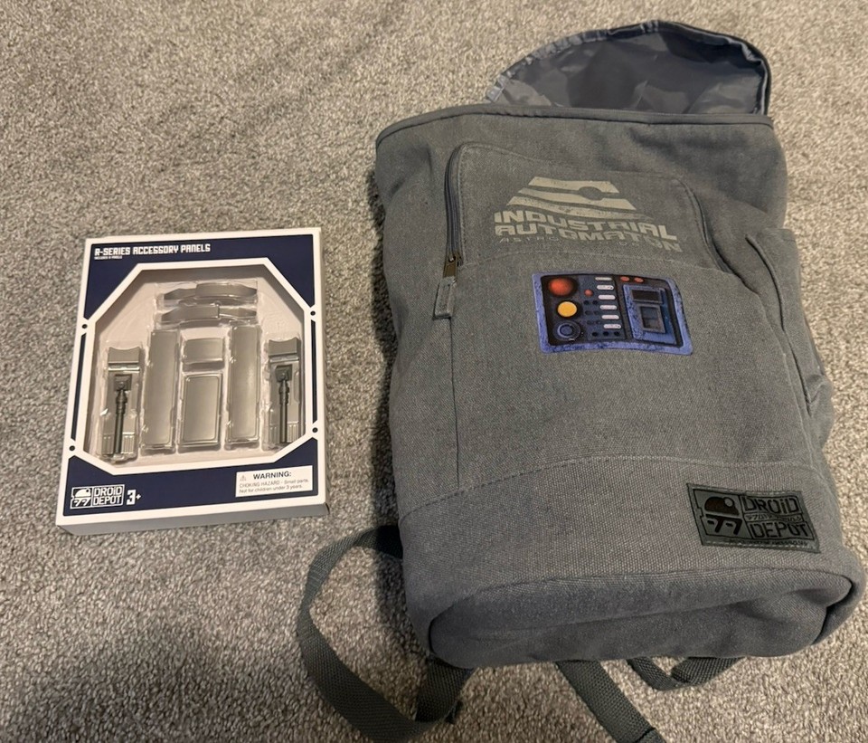 Disney Galaxies Edge Droid depot industrial automation backpack +Silver ...