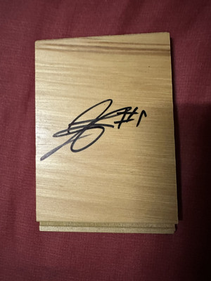 Jordan Tucker signed 3.5 x 5 Wood floor tile autographed Butler ...