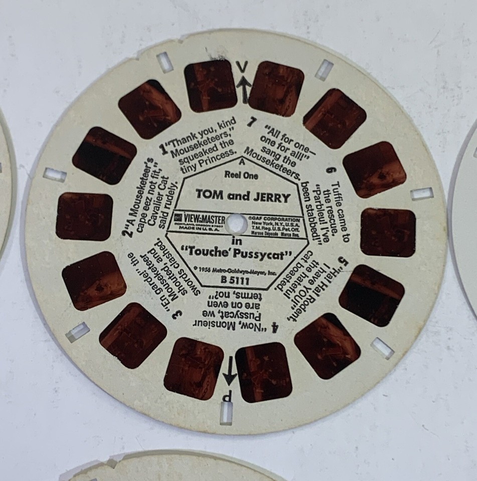View Master 6 Reels Droopy, Tom &Jerry, Casper, Snoopy, Spike &Tyke ...
