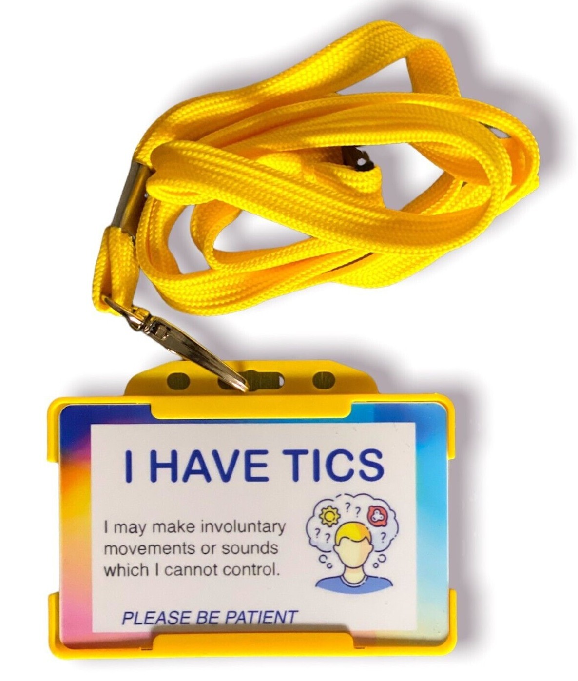 Tics Awareness - I Have Tics Disability ID Card and Lanyard | eBay UK
