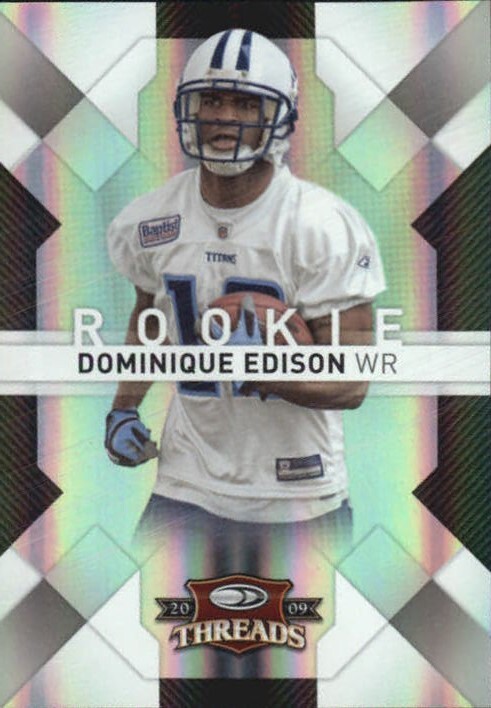 2009 Donruss Threads Silver Holofoil #135 Dominique Edison Titans /250 ...