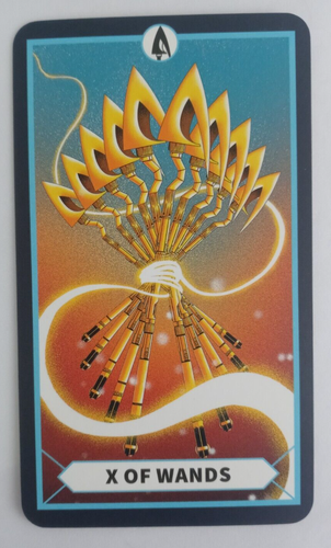 2022 DC Comics Tarot Card 10 Of Wands | eBay