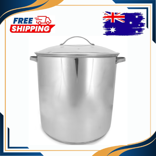 19L Stainless Steel Stock Pot Electric Gas ceramic Halogen induction ...